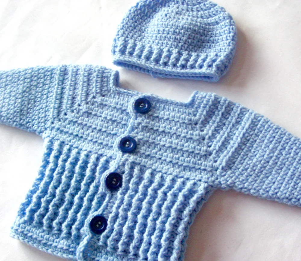 Crochet Baby Boy Sweater