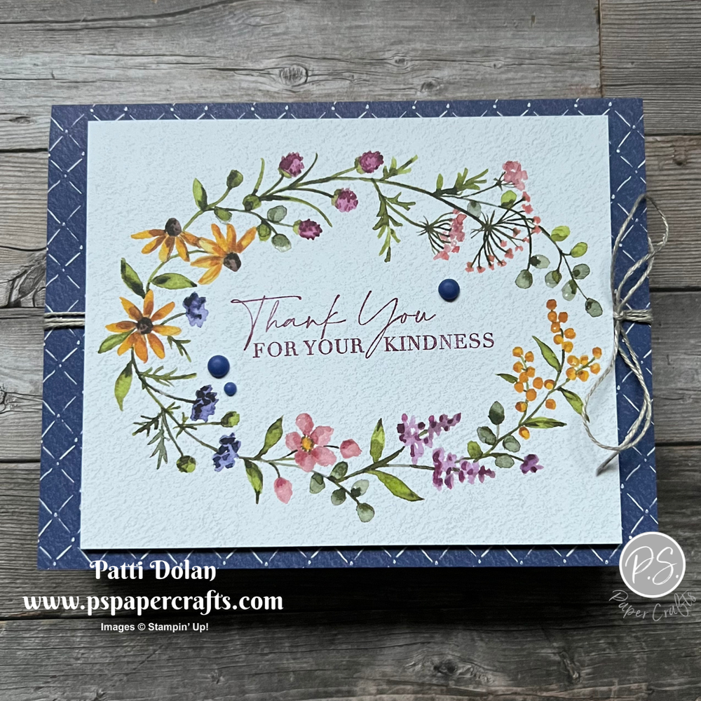 Dainty Flowers Thank You Card — P.S. Paper Crafts