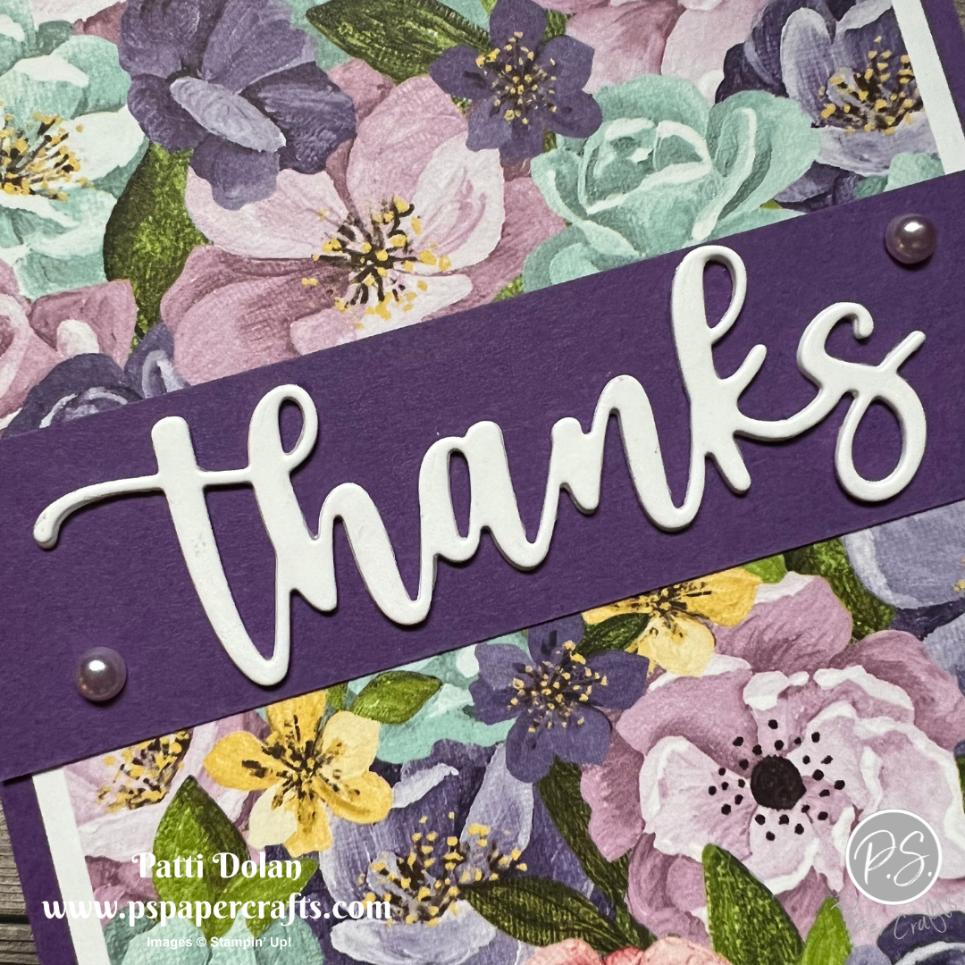 Beautiful Amazing Thanks Card — P.S. Paper Crafts