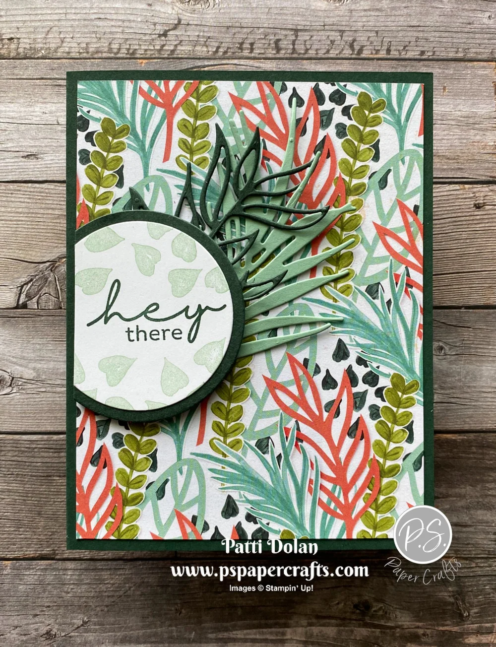 Artfully Layered Hey There Card! — P.S. Paper Crafts