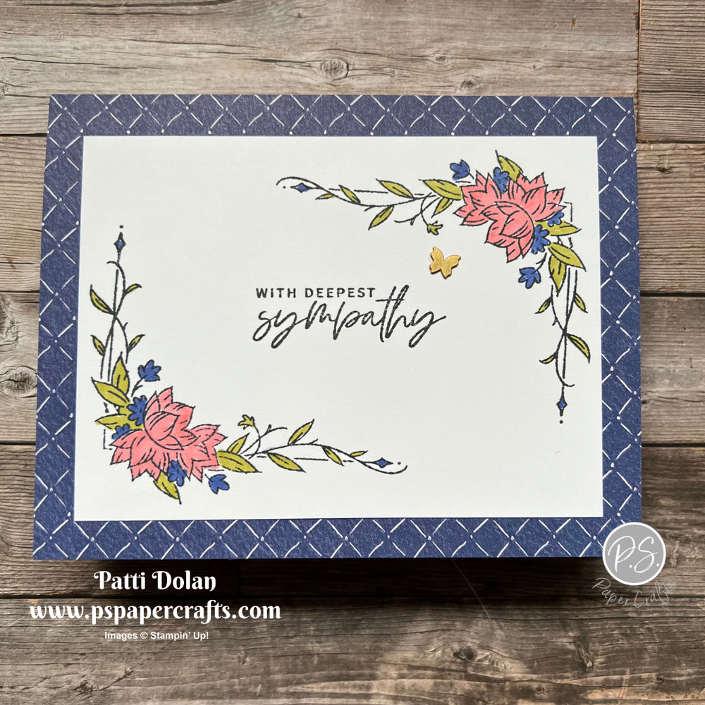 Simple Sympathy Card using Decorative Borders — P.S. Paper Crafts