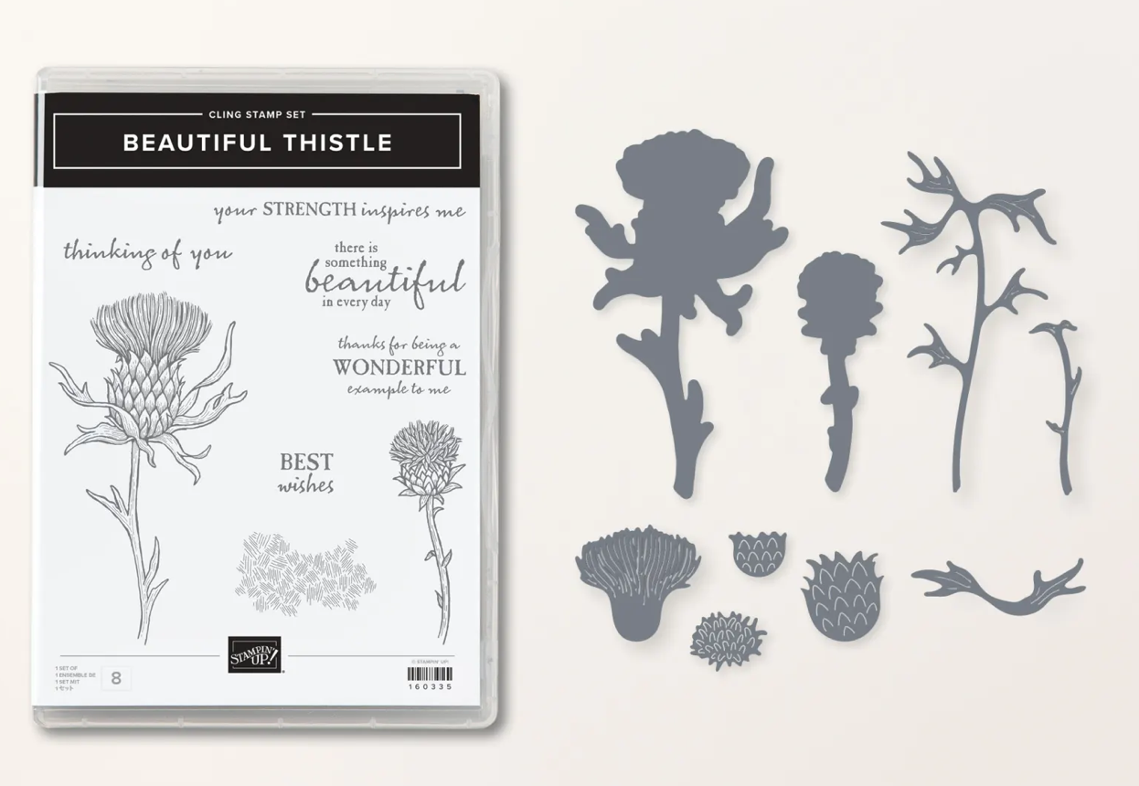 Beautiful Thistle Inspire Card — P.S. Paper Crafts
