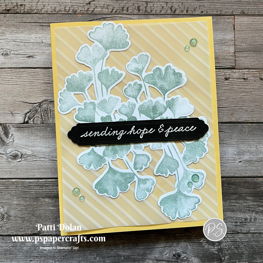 Beautiful Ginkgo Branch Card — P.S. Paper Crafts