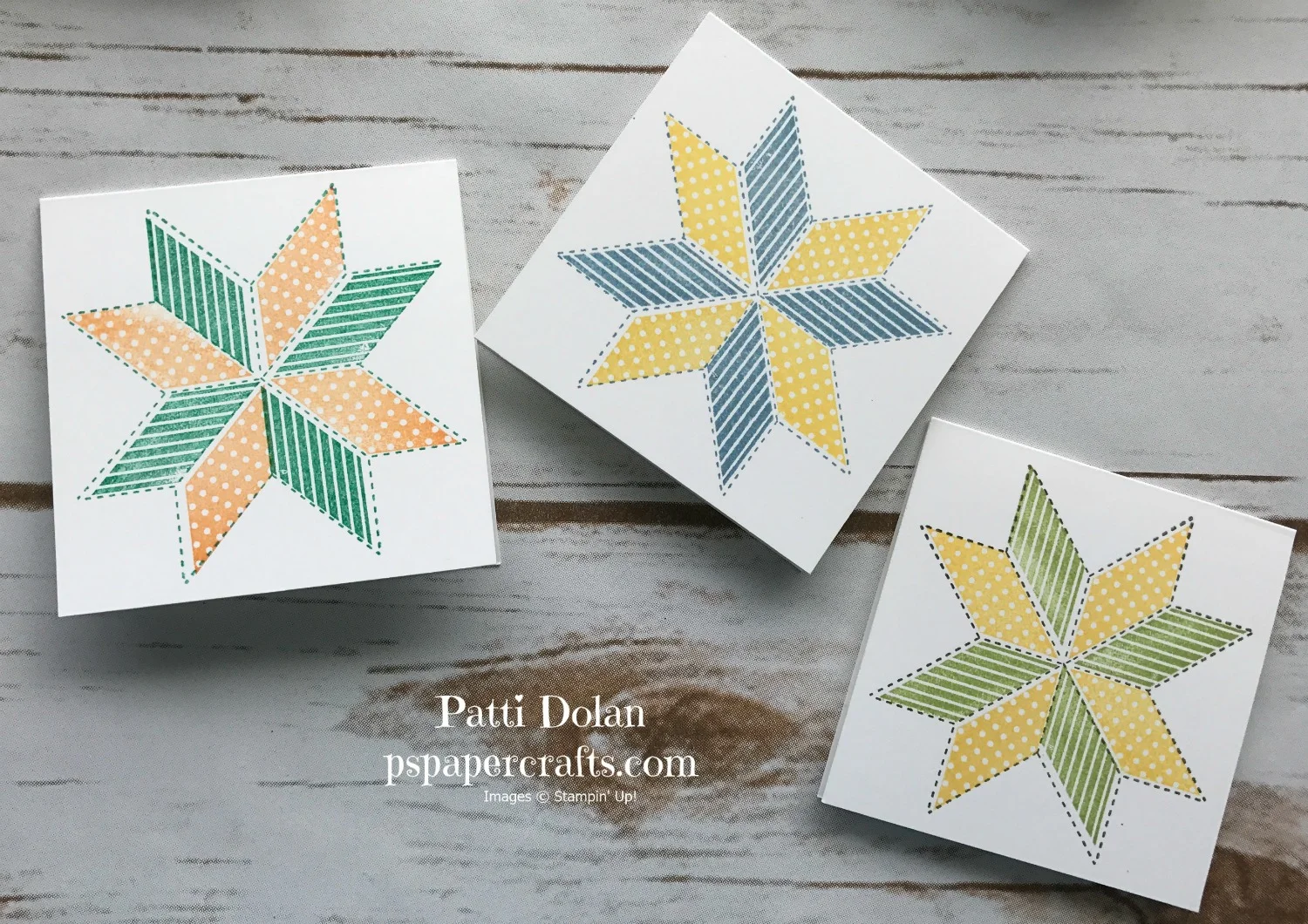 Cute Quilted Mini Pizza Box & Notecards — P.S. Paper Crafts