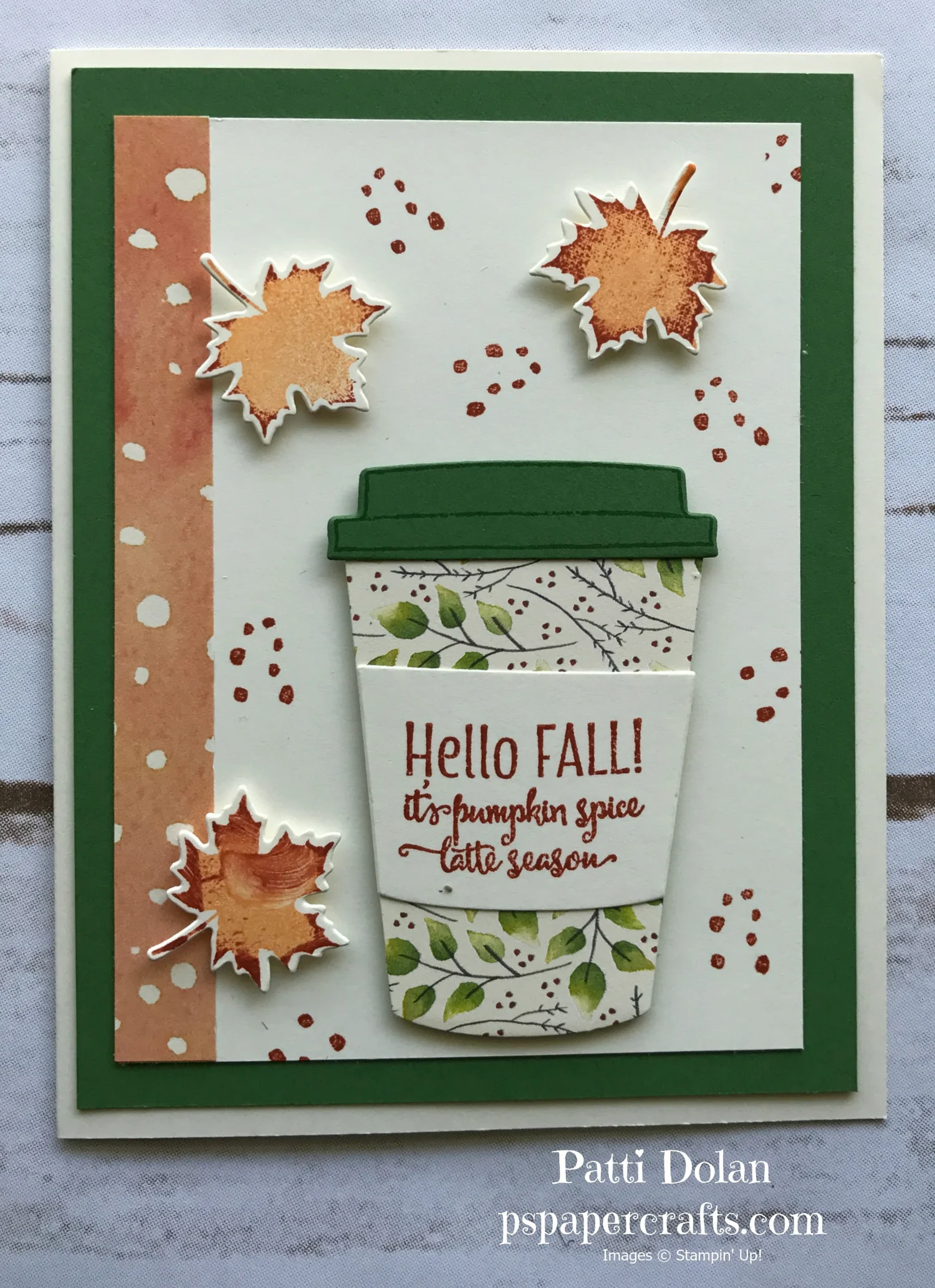 Hello Fall it's pumpkin spice latte season — P.S. Paper Crafts