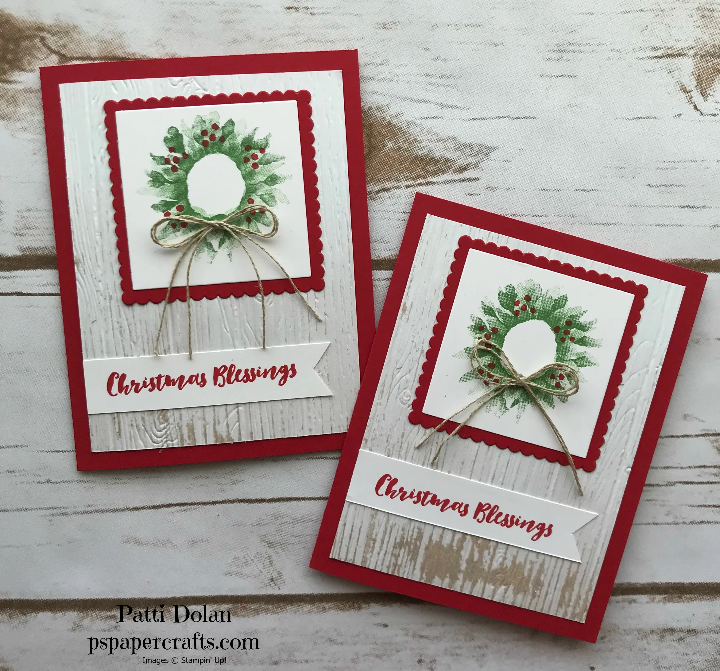 Simple Christmas Wreath Card - Week 6 of 12 Weeks of Christmas! — P.S ...