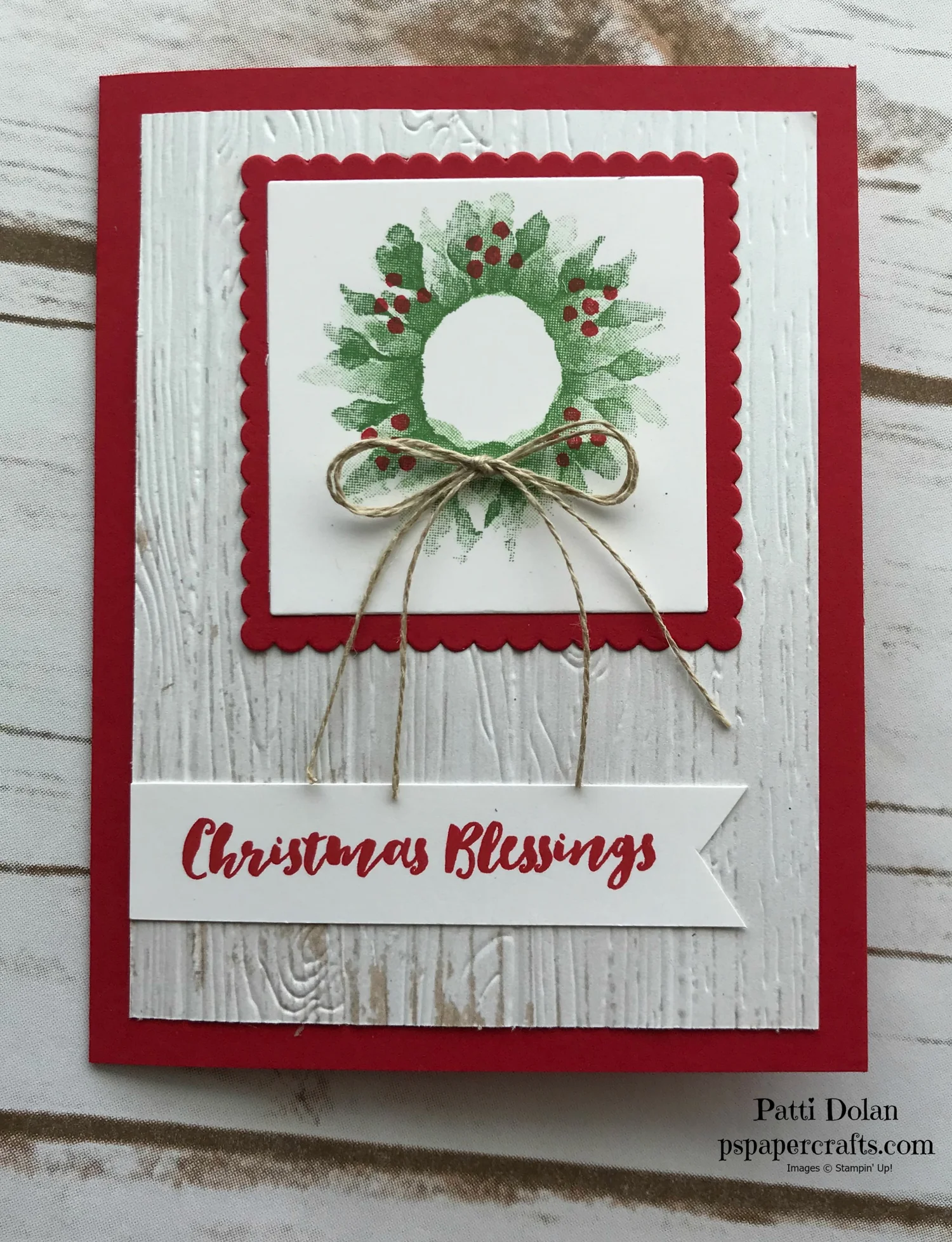 Simple Christmas Wreath Card - Week 6 of 12 Weeks of Christmas! — P.S ...