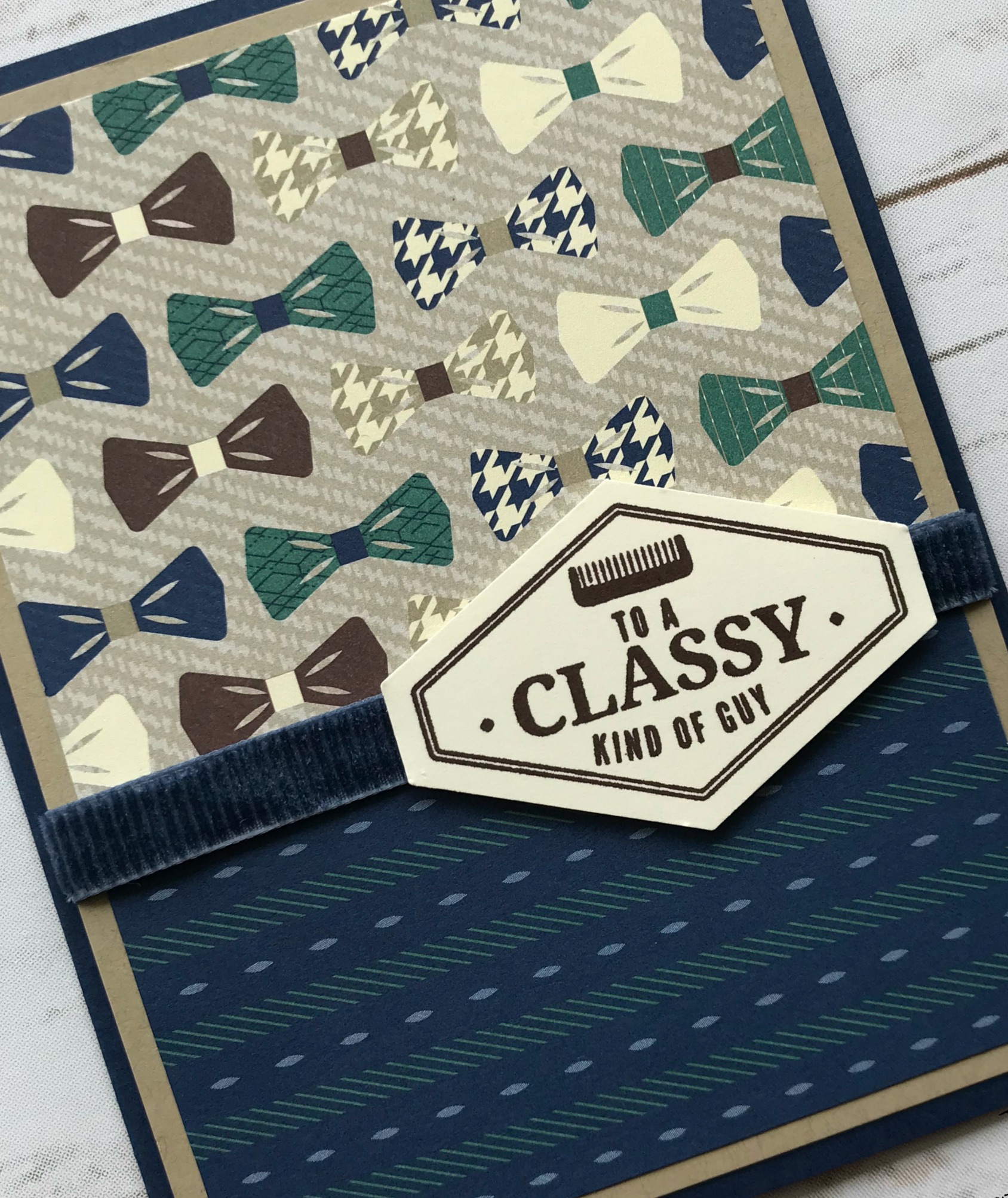 Quick & Easy Masculine Card — P.S. Paper Crafts