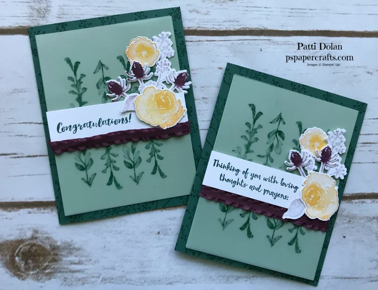 Beautiful Floral Cards using the Frosted Floral Suite — P.S. Paper Crafts