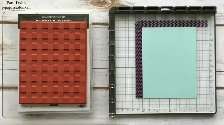 Tip of the Week Buffalo Check with Stamparatus! — P.S. Paper Crafts
