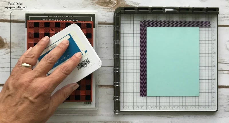 Tip of the Week Buffalo Check with Stamparatus! — P.S. Paper Crafts