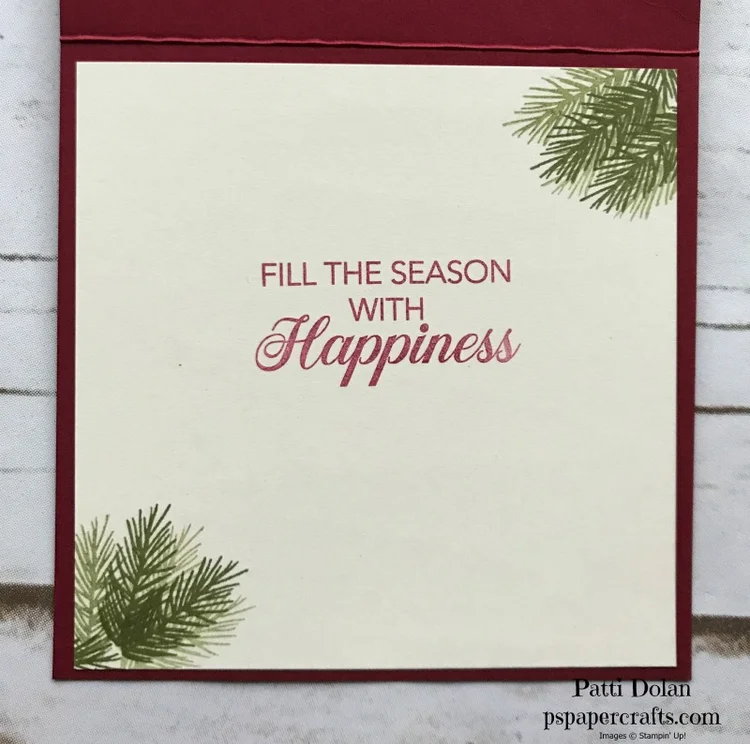 Rustic Christmas Wreath Card — P.S. Paper Crafts