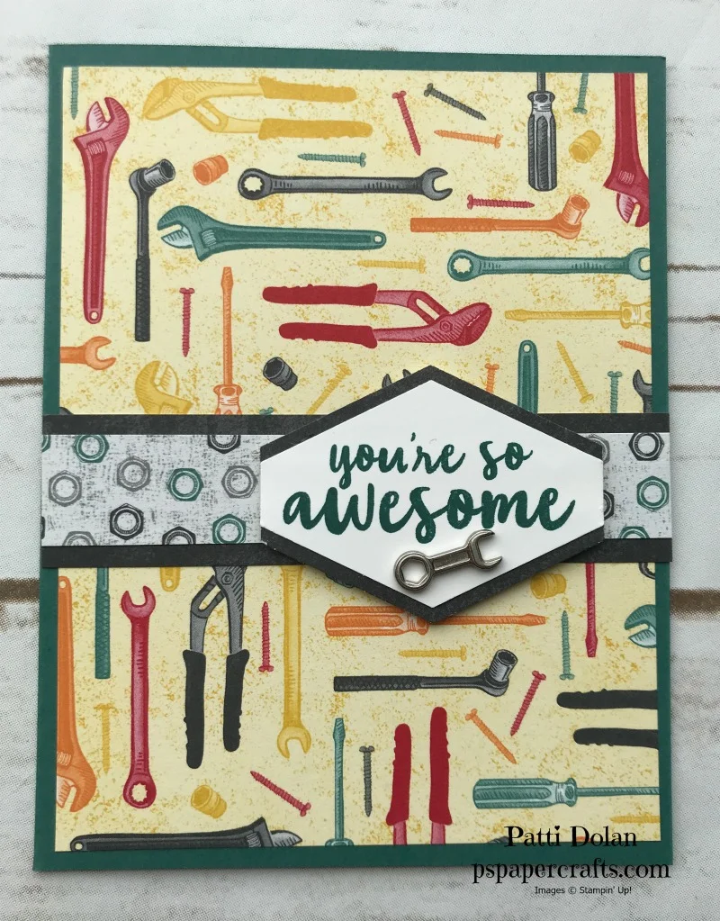 Great Masculine Thank You Card — P.S. Paper Crafts