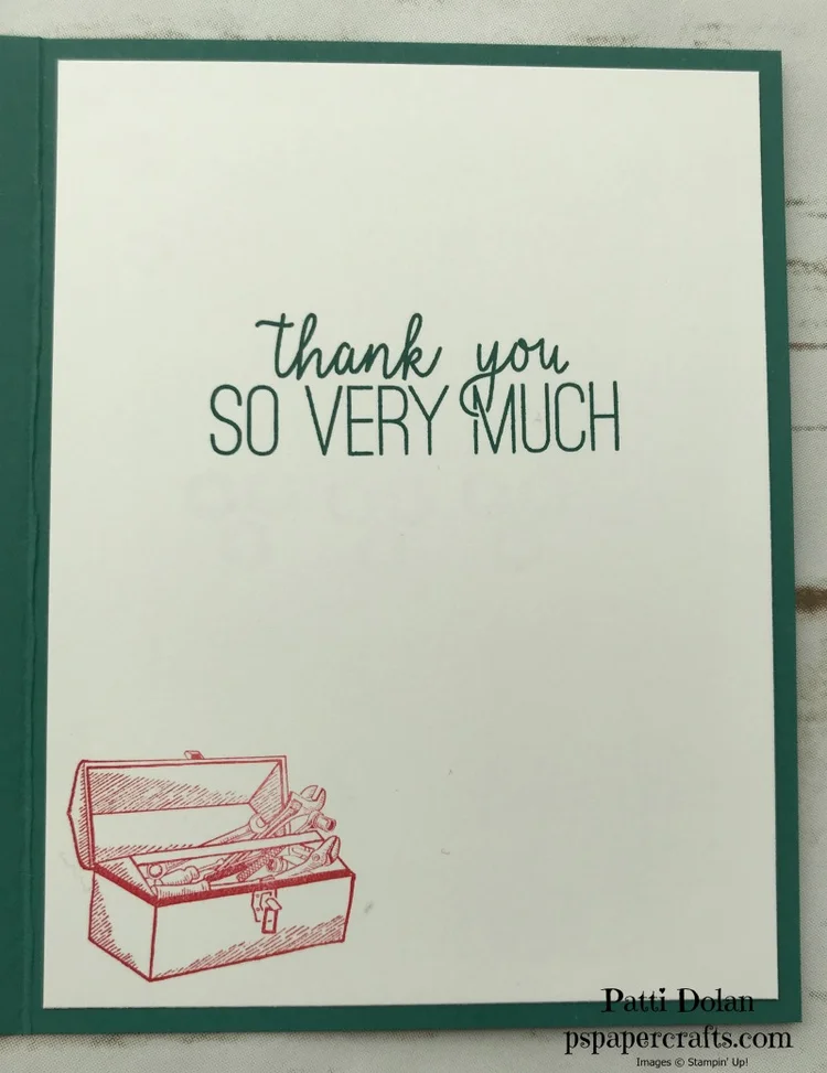 Great Masculine Thank You Card — P.S. Paper Crafts