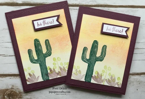 Sunset In The Desert — P.S. Paper Crafts