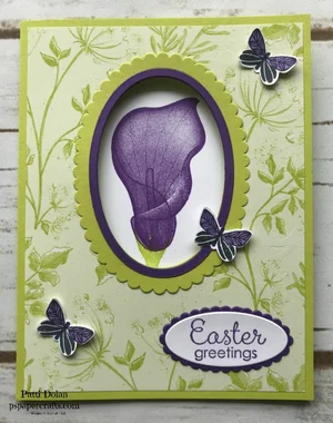 Easter Lily Window Card — P.S. Paper Crafts