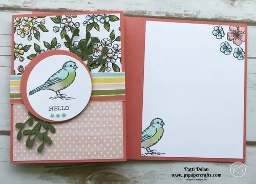 Pretty Bird Hello Card — P.S. Paper Crafts