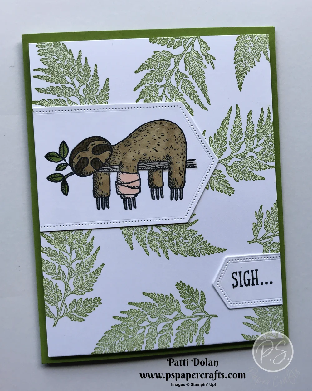 Sigh....Such a Sad Sloth — P.S. Paper Crafts