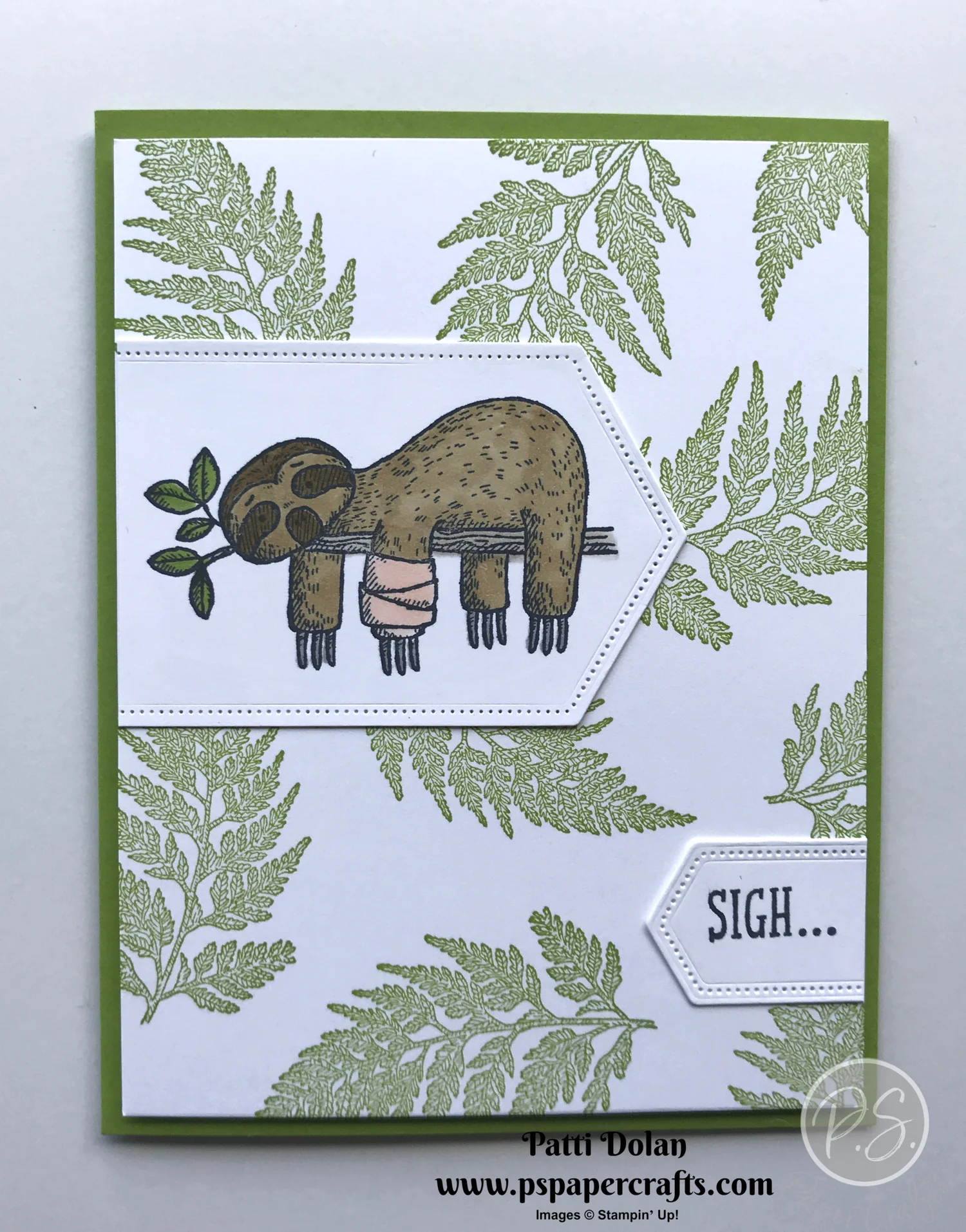 Sigh....Such a Sad Sloth — P.S. Paper Crafts