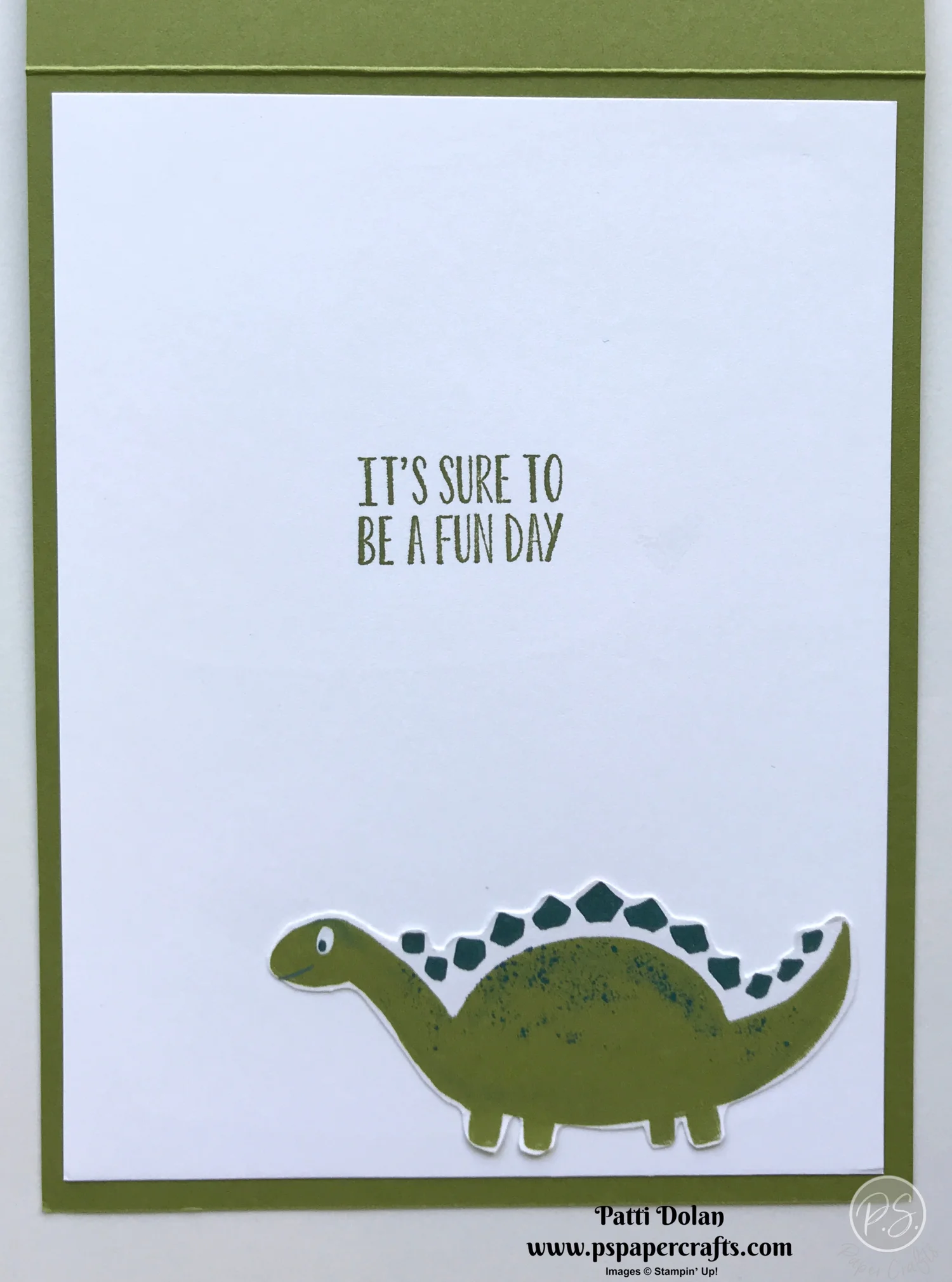 Kid's Dinosaur Birthday Card — P.S. Paper Crafts