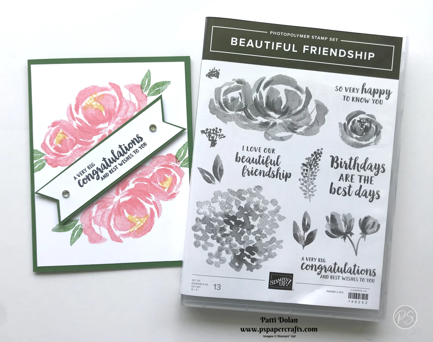 Beautiful Friendship Congratulations Card — P.S. Paper Crafts
