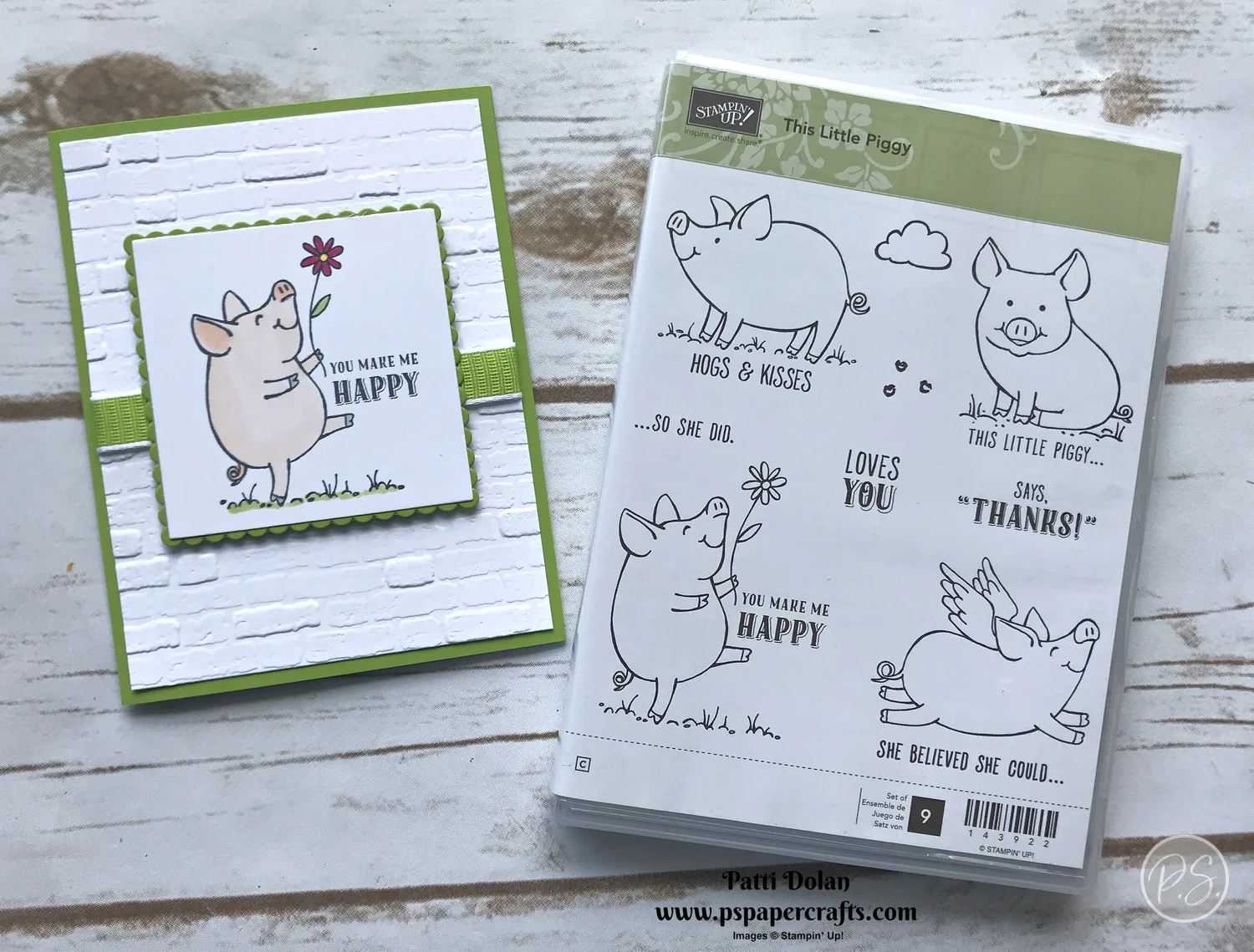 Cute Little Piggy Card — P.S. Paper Crafts