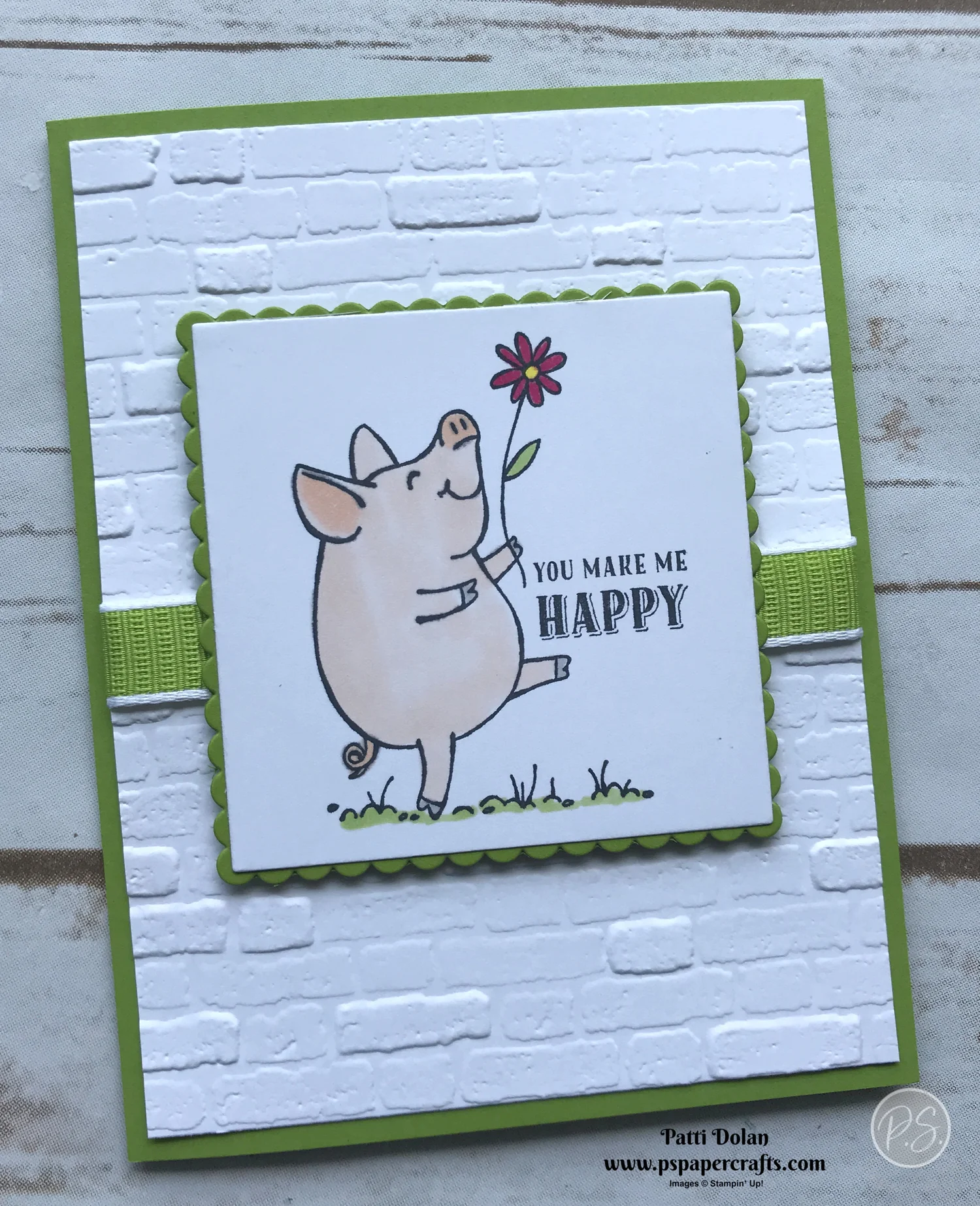 Cute Little Piggy Card — P.S. Paper Crafts