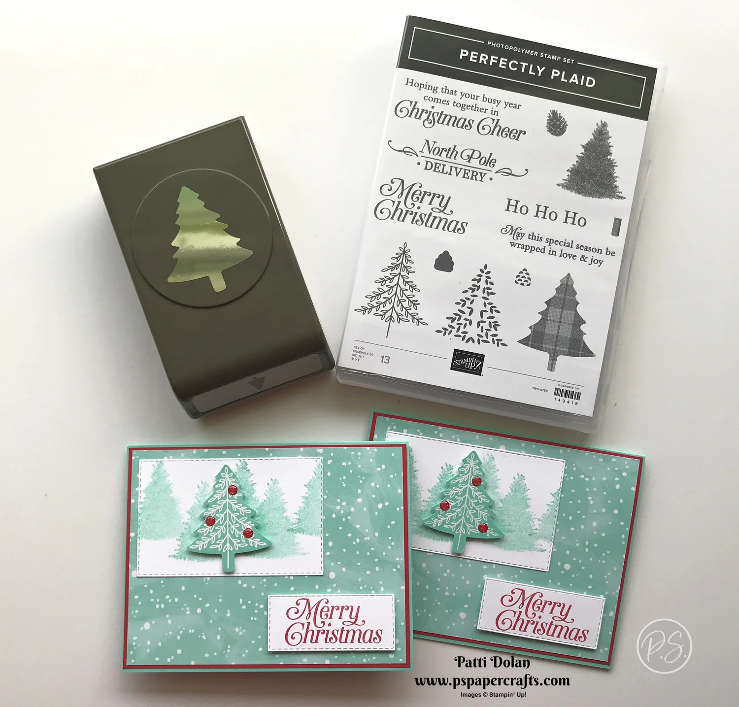 Merry Christmas Tree Card — P.S. Paper Crafts