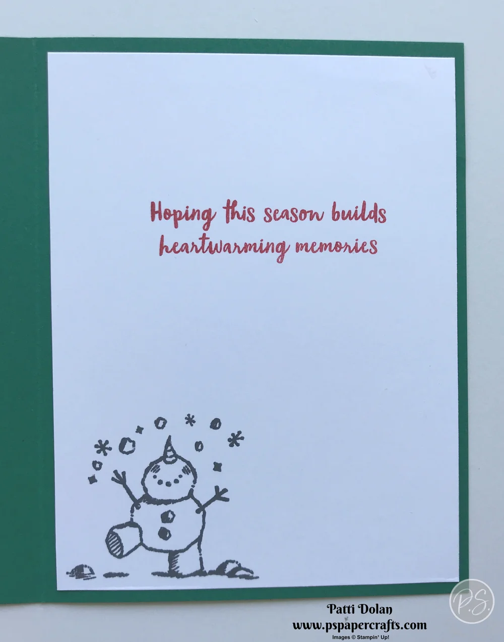 Fun Snowman Punch Card! — P.S. Paper Crafts