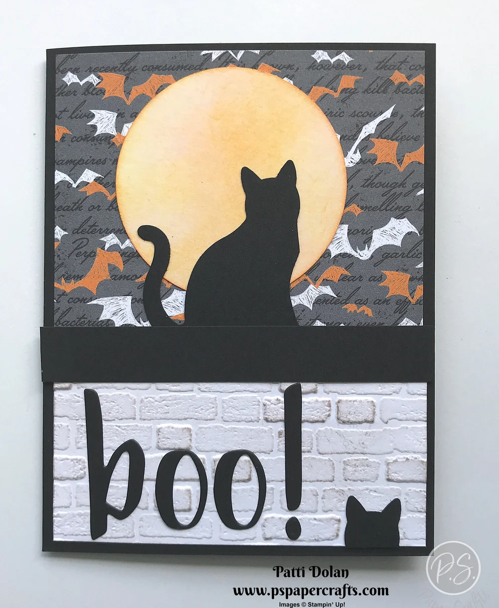 Fun Halloween Black Cat Card — P.S. Paper Crafts