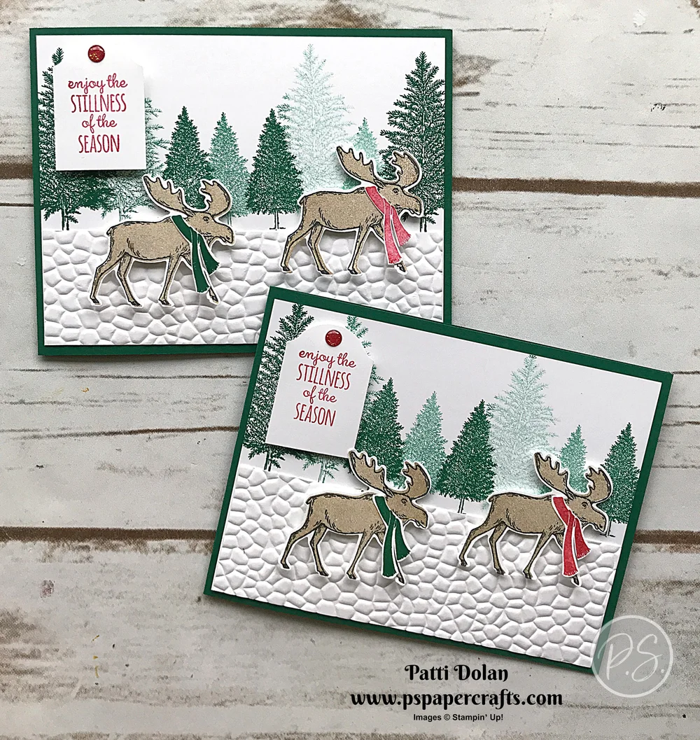 Merry Moose Christmas Card — P.S. Paper Crafts
