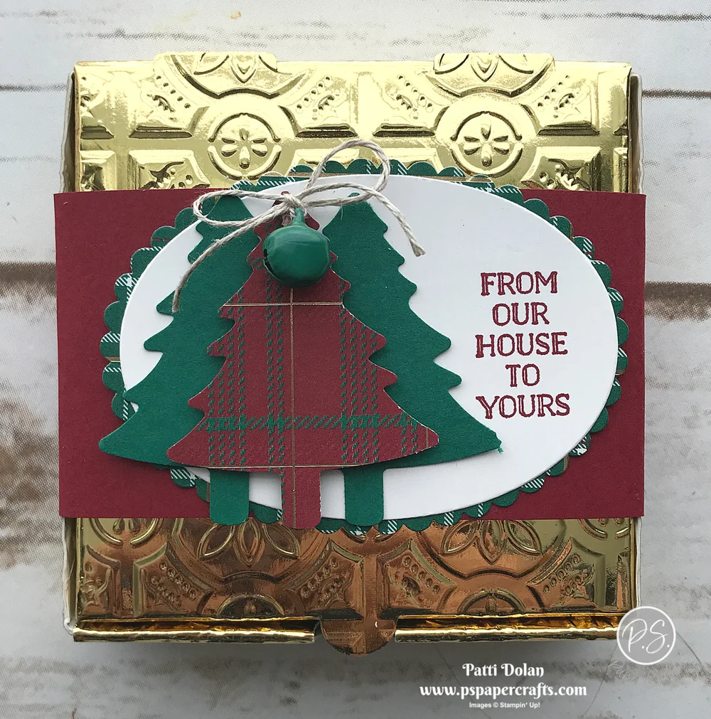 Embossed Christmas Pizza Boxes — P.S. Paper Crafts