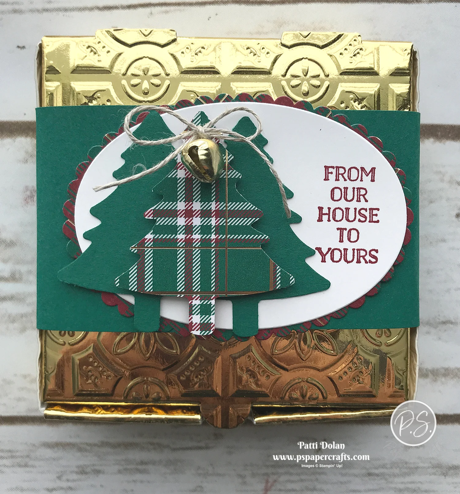 Embossed Christmas Pizza Boxes — P.S. Paper Crafts