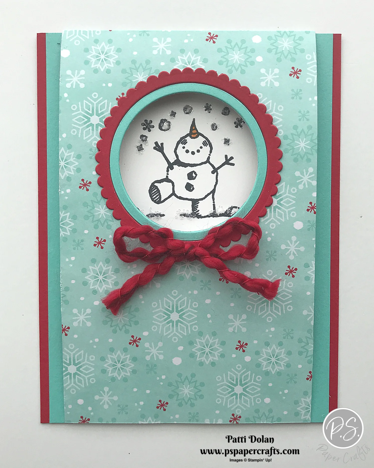 Flap Over Fun Fold Christmas Card — P.S. Paper Crafts