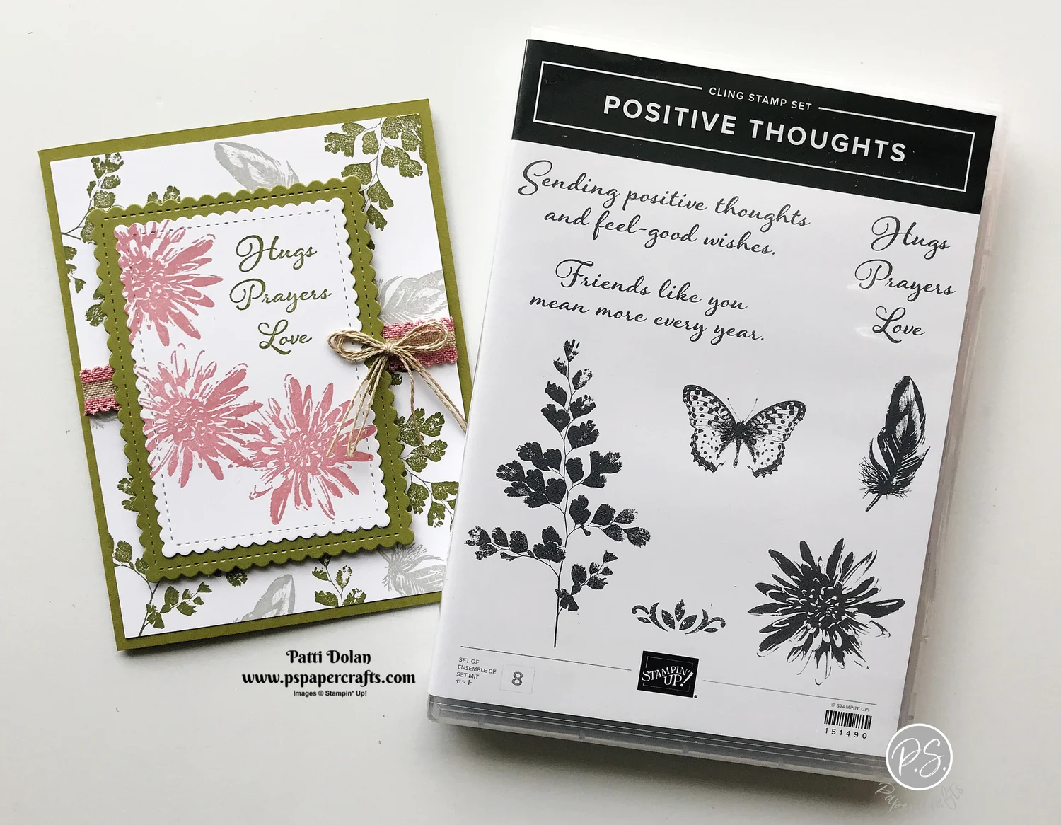 Positive Thoughts - Hugs, Prayers, Love — P.S. Paper Crafts