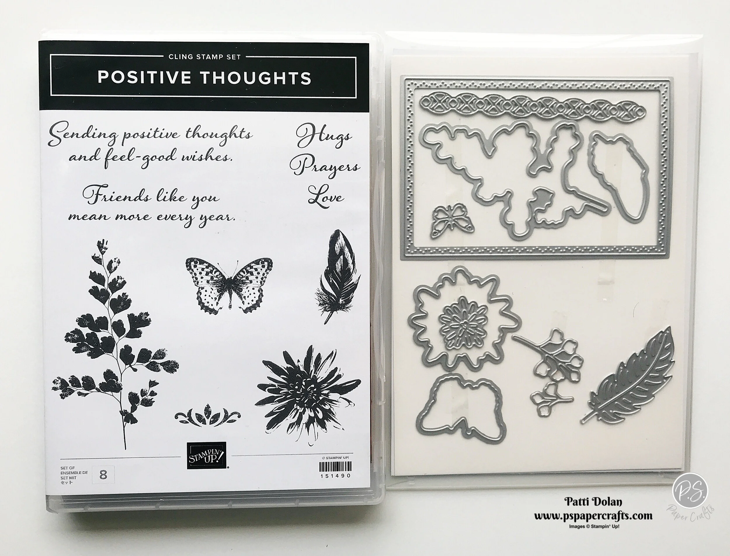 Sweet Positive Thoughts Card — P.S. Paper Crafts