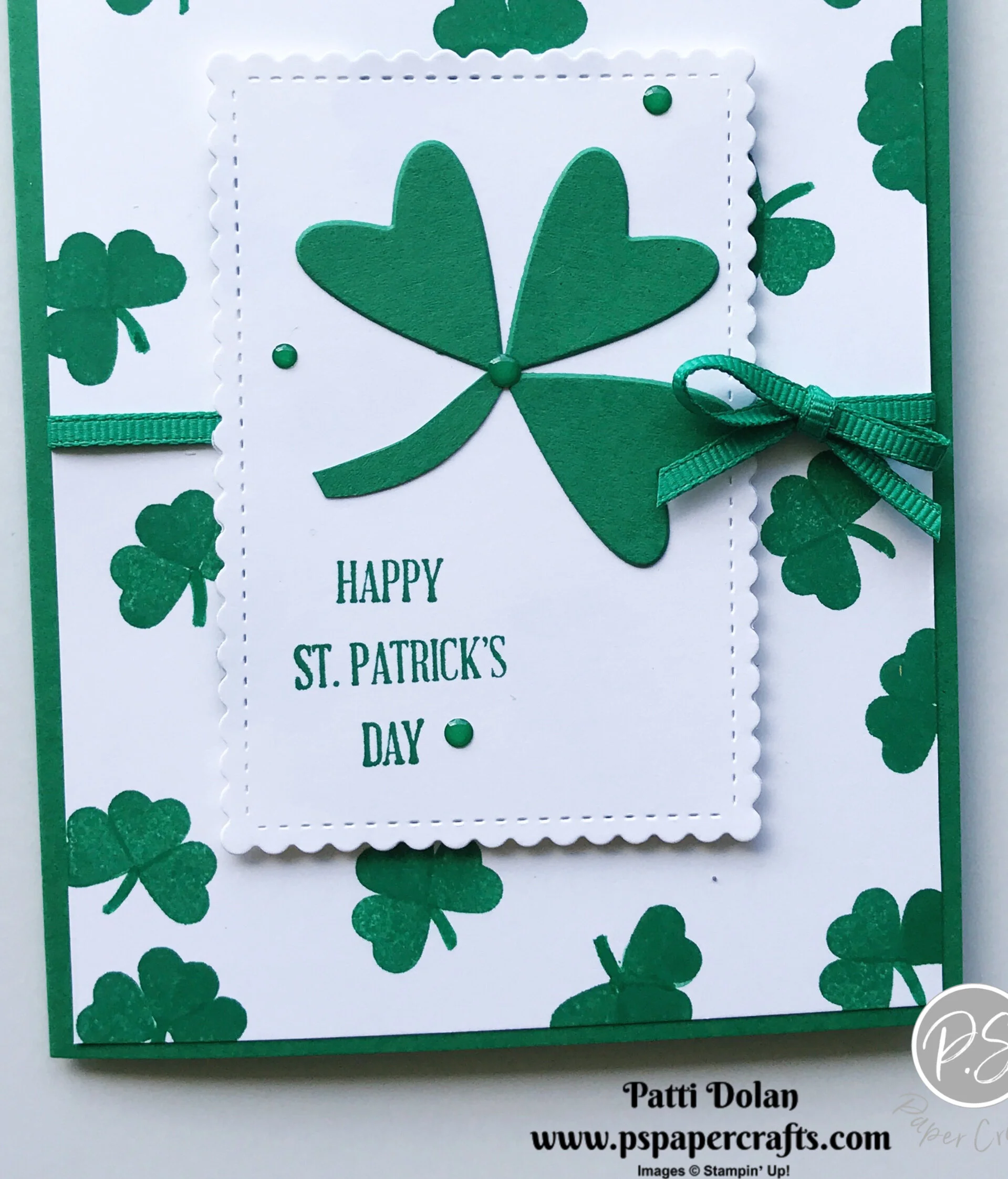 Happy St. Patrick's Day - Make a Shamrock Background Paper — P.S. Paper ...