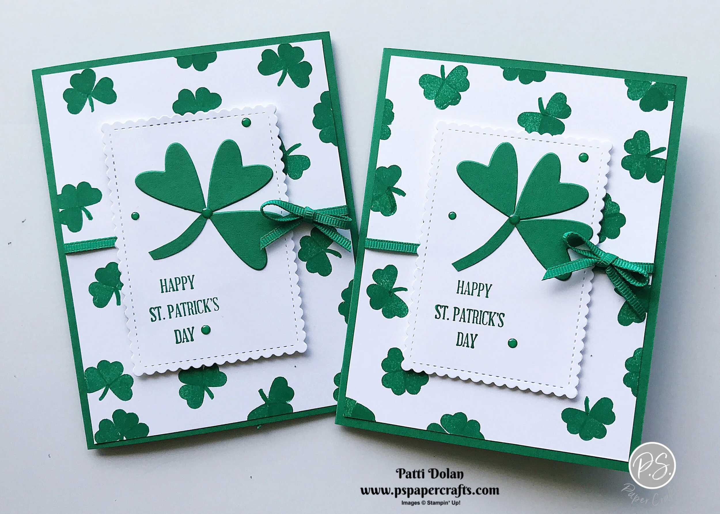 Happy St. Patrick's Day - Make a Shamrock Background Paper — P.S. Paper ...