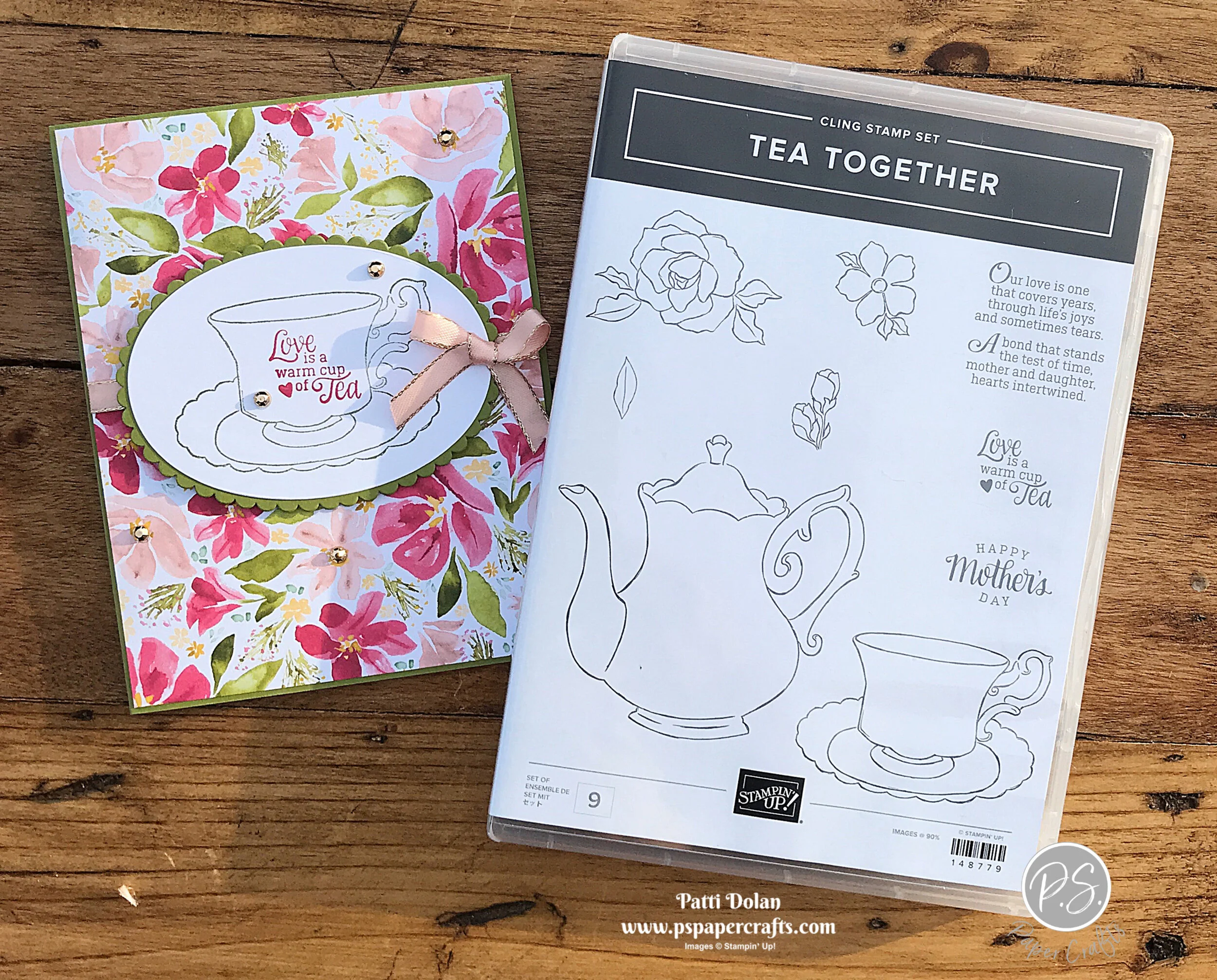 Tea Together Mother's Day Card — P.S. Paper Crafts