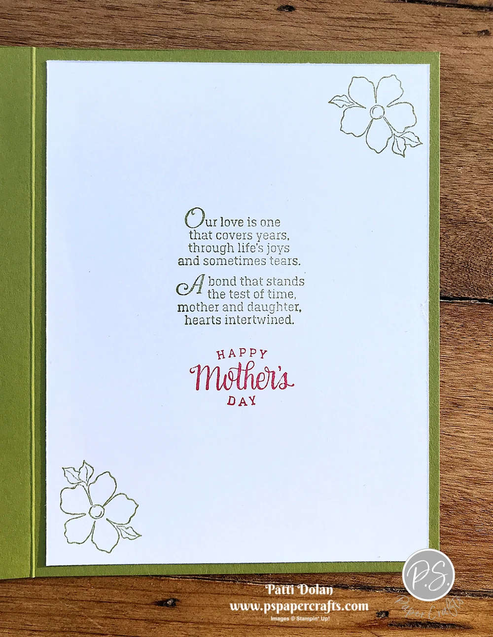 Tea Together Mother's Day Card — P.S. Paper Crafts