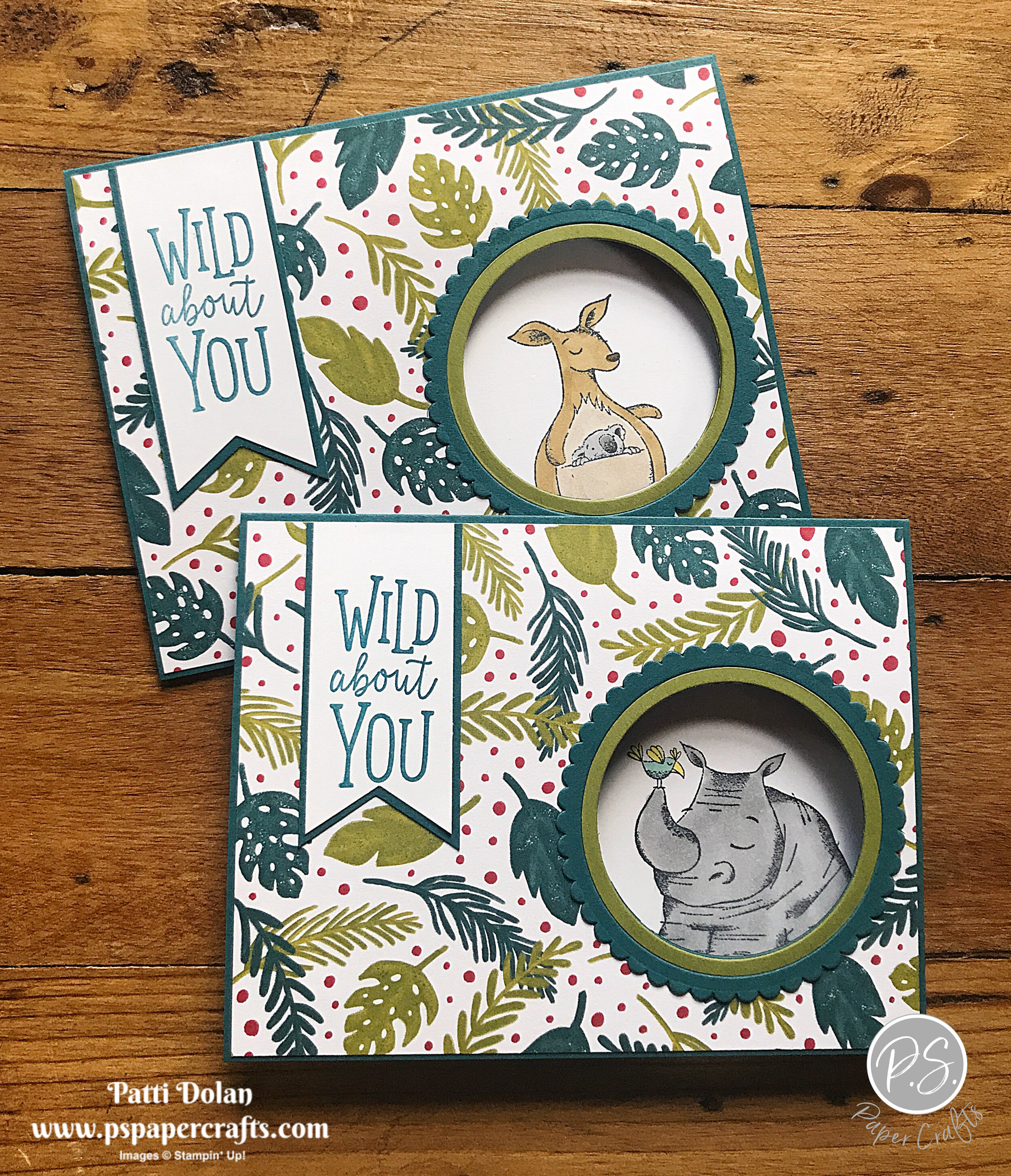 Wild About You Peek-a-boo Card — P.S. Paper Crafts
