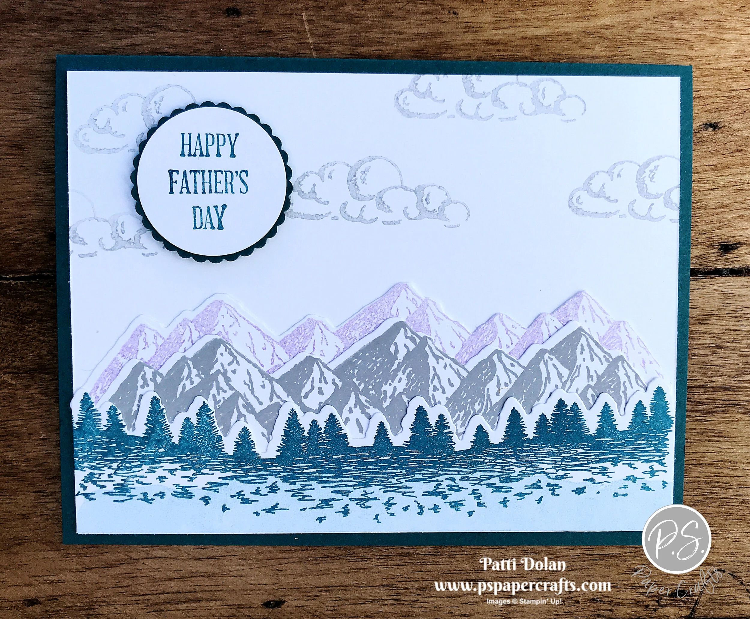 Mountain Air Father's Day Card — P.S. Paper Crafts