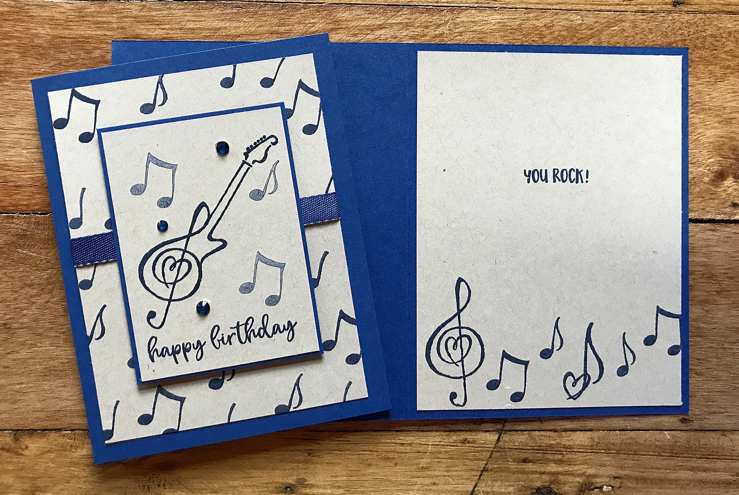 Music From The Heart Birthday Card — P.S. Paper Crafts