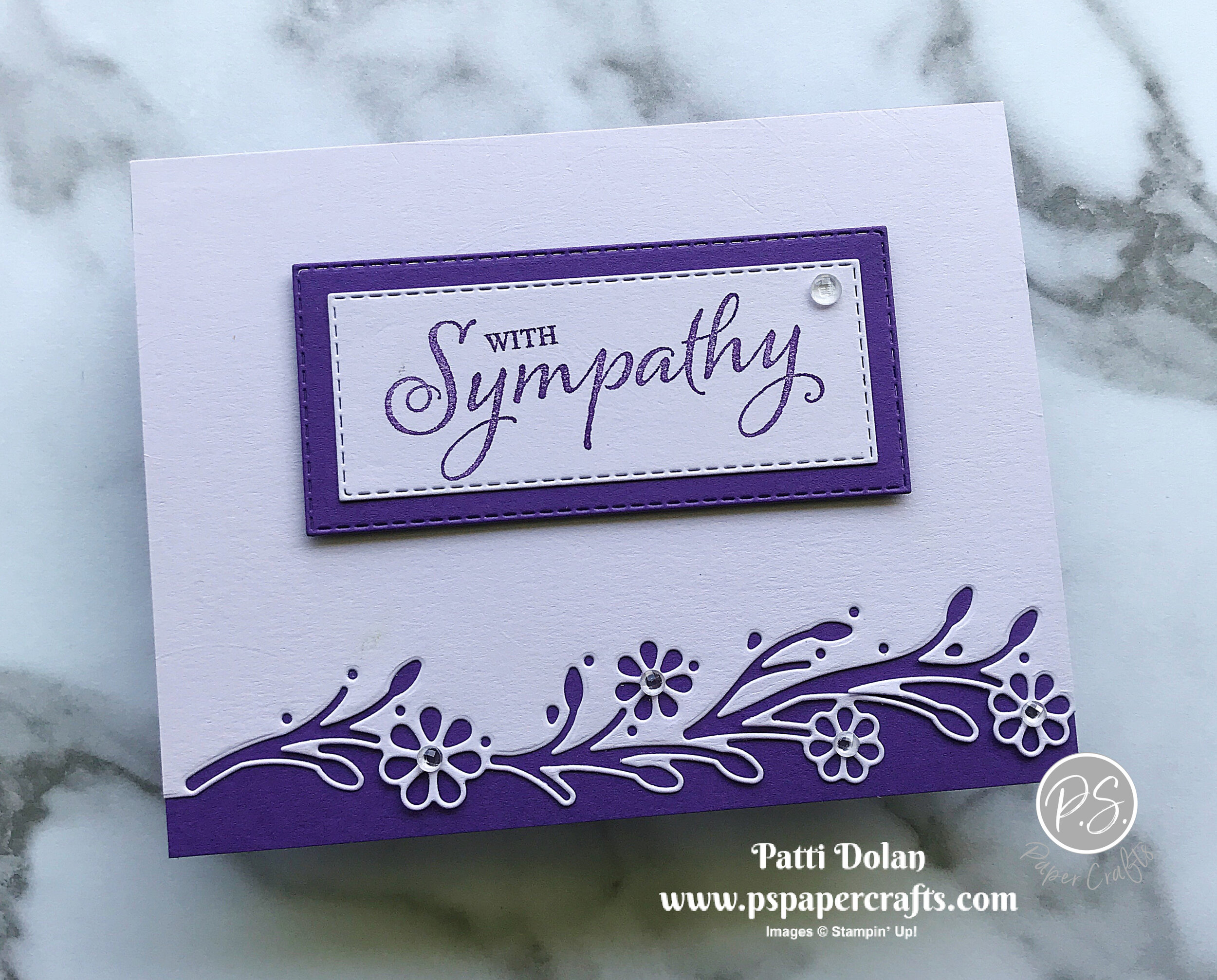 Touched My Heart Sympathy Card — P.S. Paper Crafts