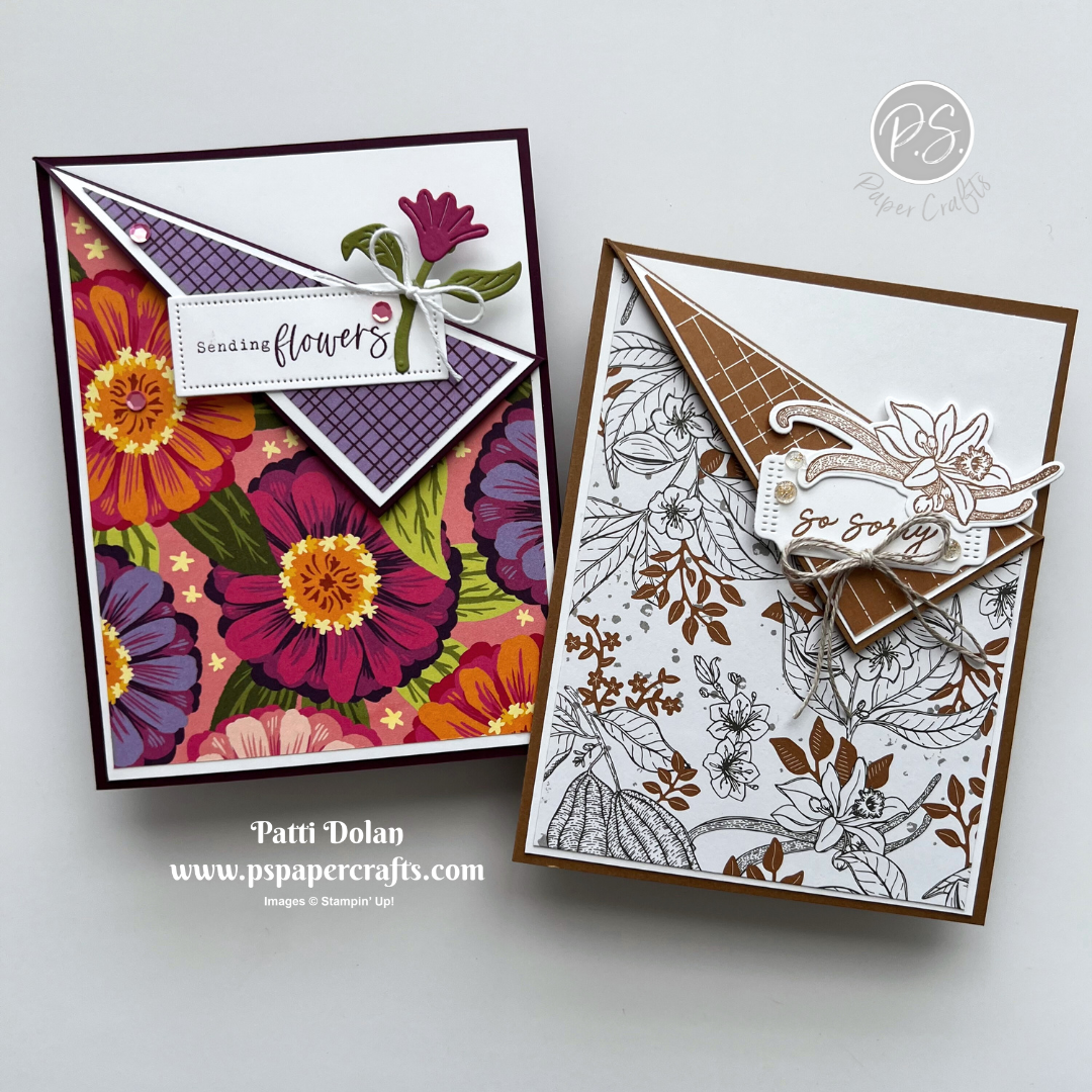 Pretty Corner Fold Cards — P.S. Paper Crafts