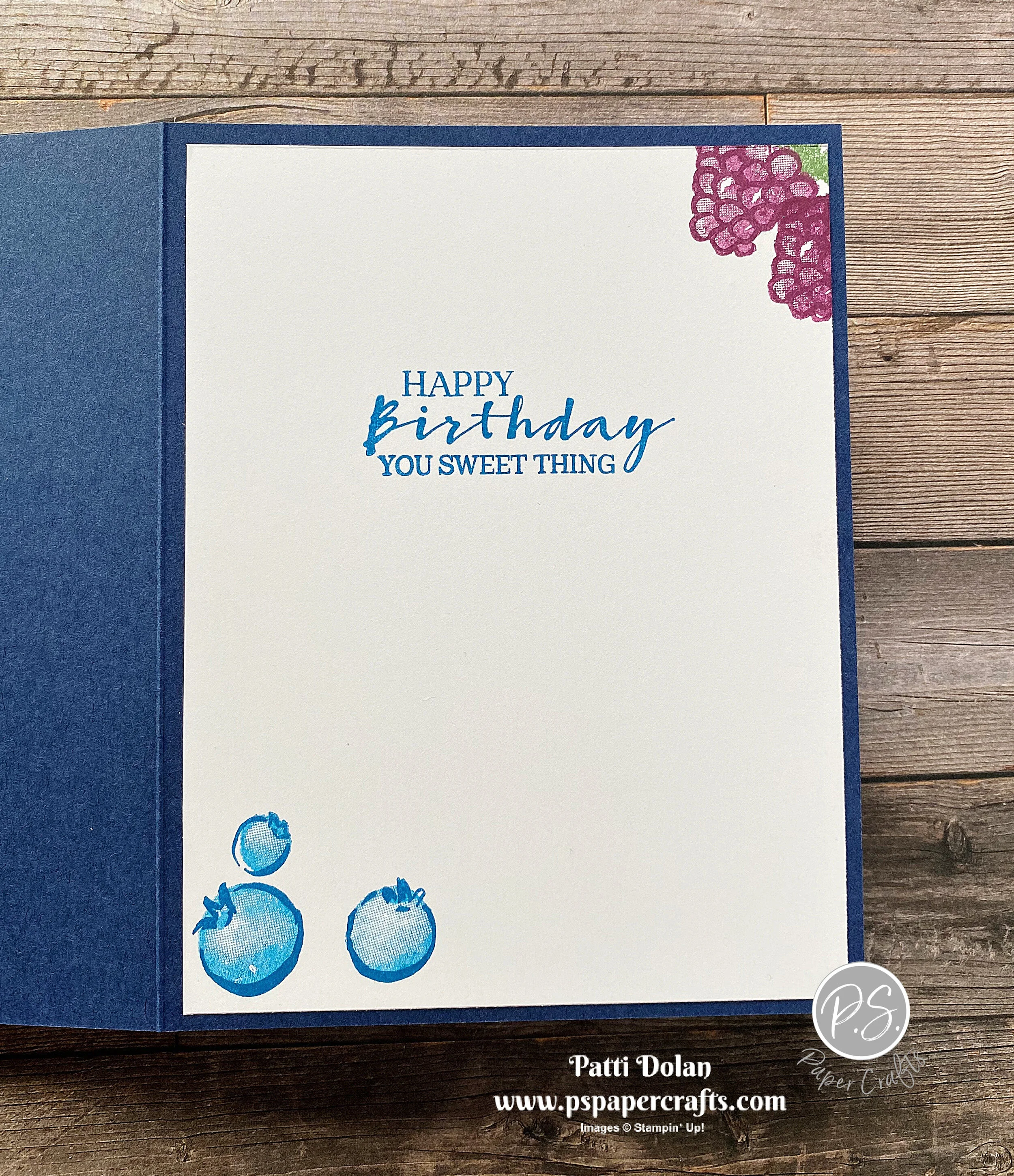 Wishing You The Berry Best Card — P.S. Paper Crafts