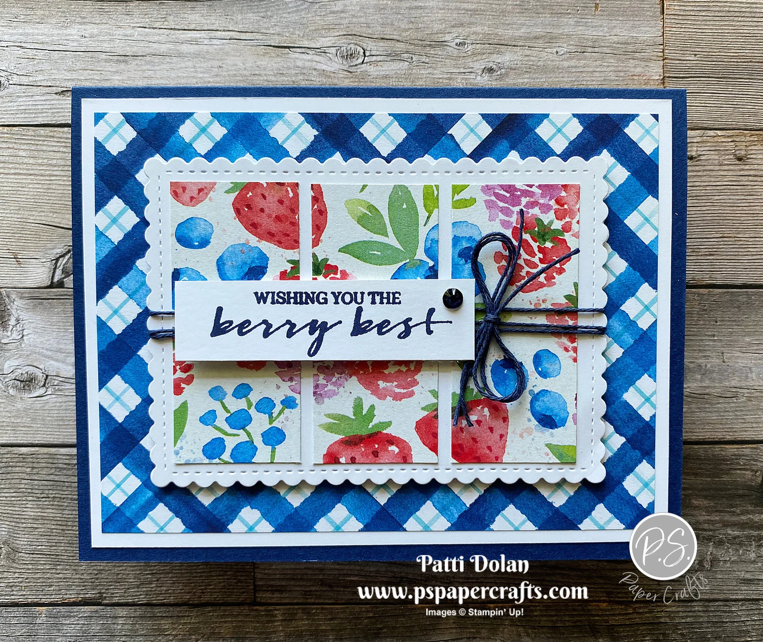 Fun Berry Blessings Birthday Card — P.S. Paper Crafts