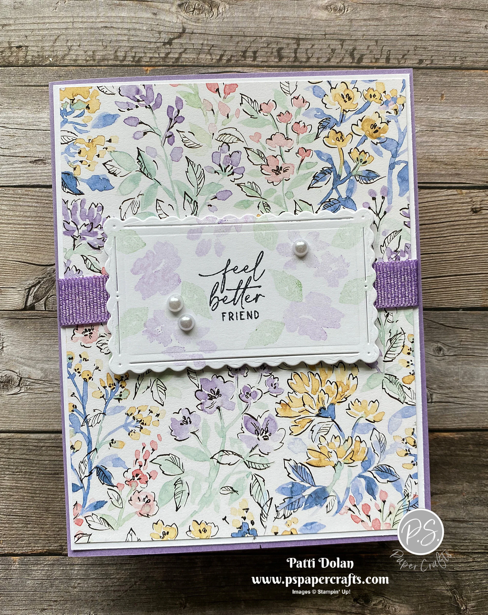 Hand-Penned Get Well Card — P.S. Paper Crafts