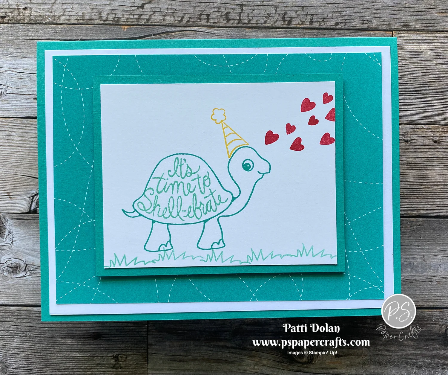 Cute Birthday Card using Turtle Friends! — P.S. Paper Crafts