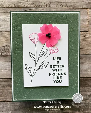 Shimmery Friendship Card — P.S. Paper Crafts
